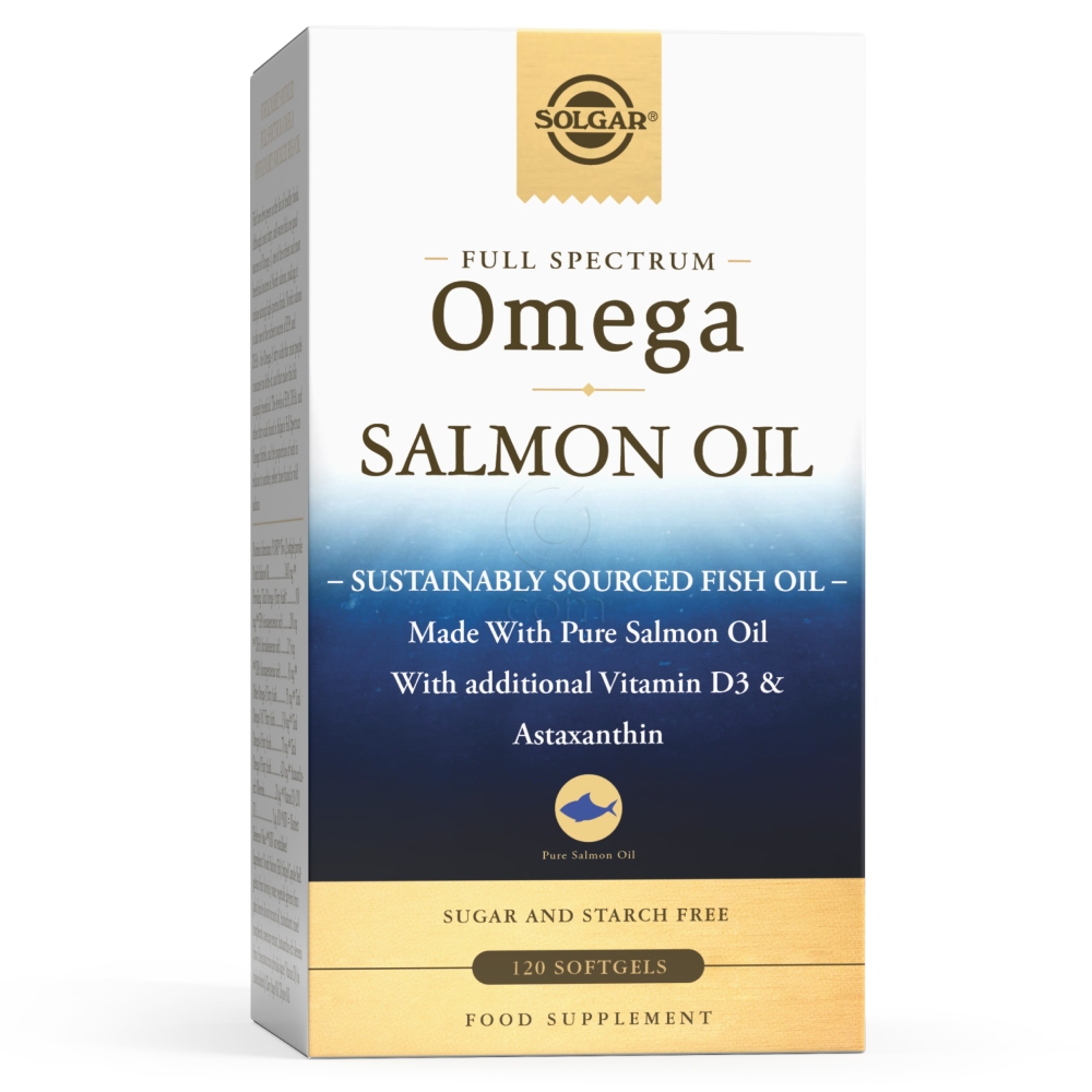 Solgar Full Spectrum Omega Salmon Oil, mehke kapsule (120 kapsul ...