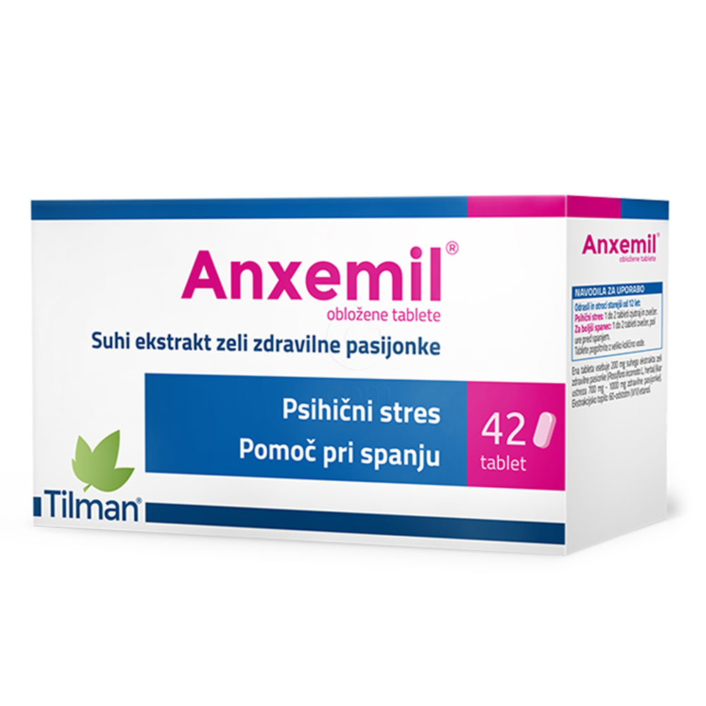 Anxemil, filmsko obložene tablete (42 tablet) | Lekarnar.com