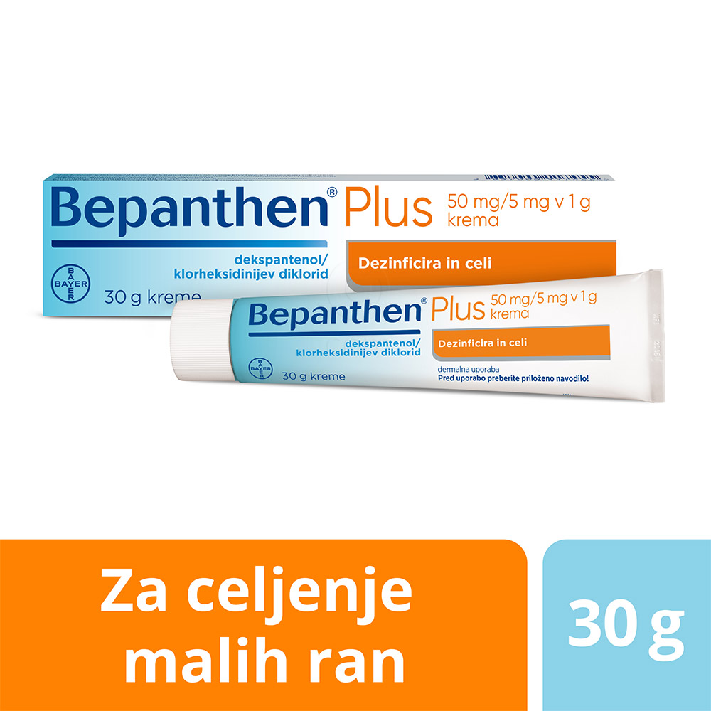 Bepanthen plus 50 mg/5 mg v 1 g, krema (30 g) | Lekarnar.com