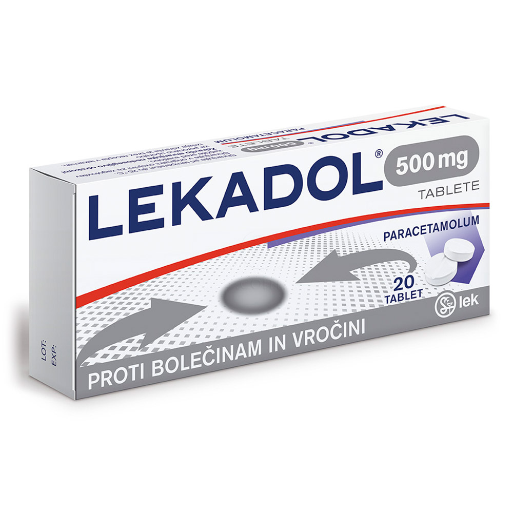Lekadol 500 mg tablete, 20 tablet | Lekarnar.com