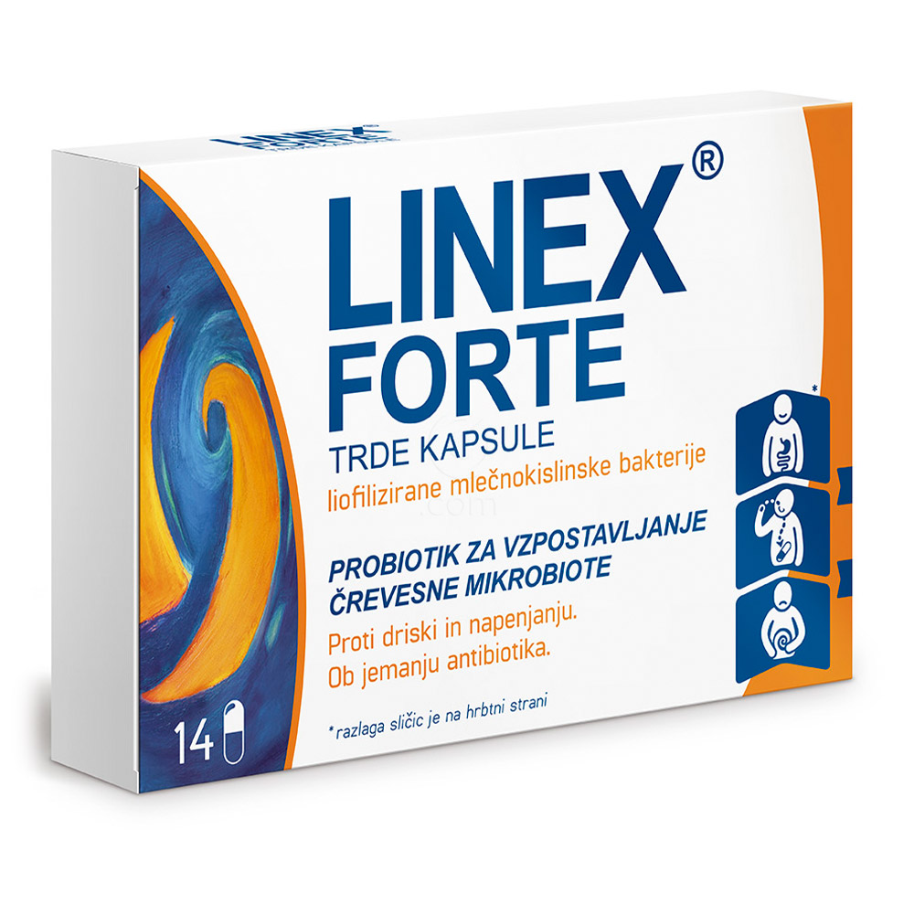 Linex Forte, 14 trdih kapsul | Lekarnar.com