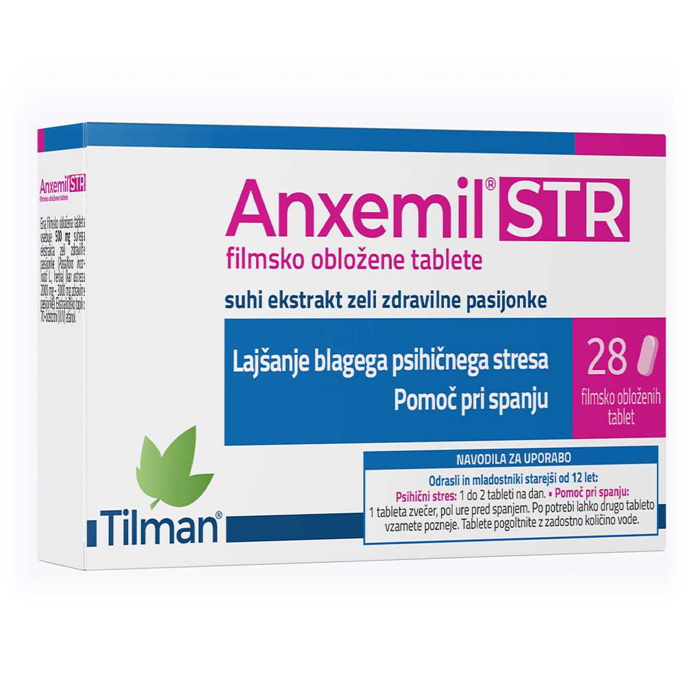 Anxemil STR, filmsko obložene tablete (28 tablet) | Lekarnar.com