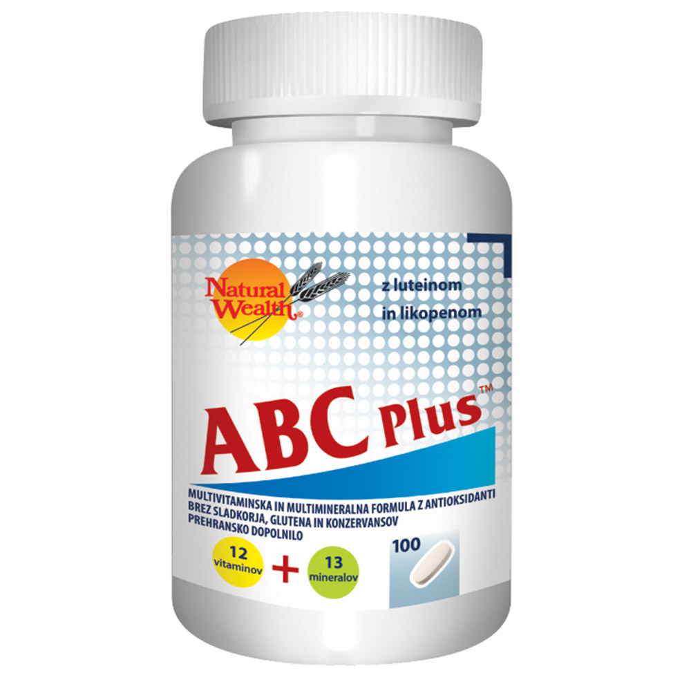 ABC Plus (multivitamini + minerali) Natural Wealth, 100 tablet ...