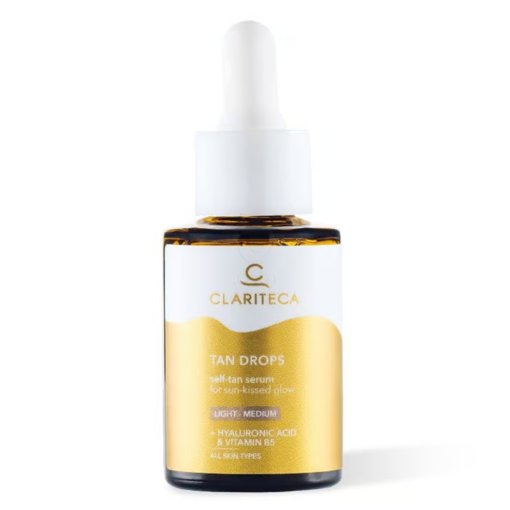 Clariteca Tan Drops, samoporjavitvene kapljice za obraz - light medium ...