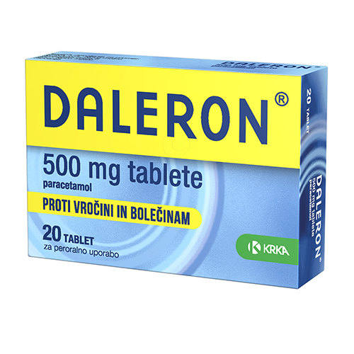 Daleron 500 mg Krka, tablete (20 tablet) | Lekarnar.com