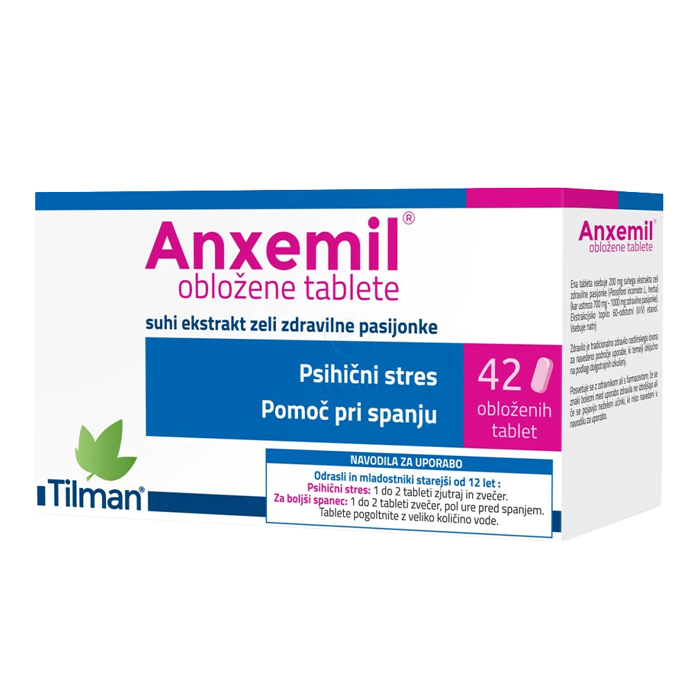 Anxemil, filmsko obložene tablete (42 tablet) | Lekarnar.com