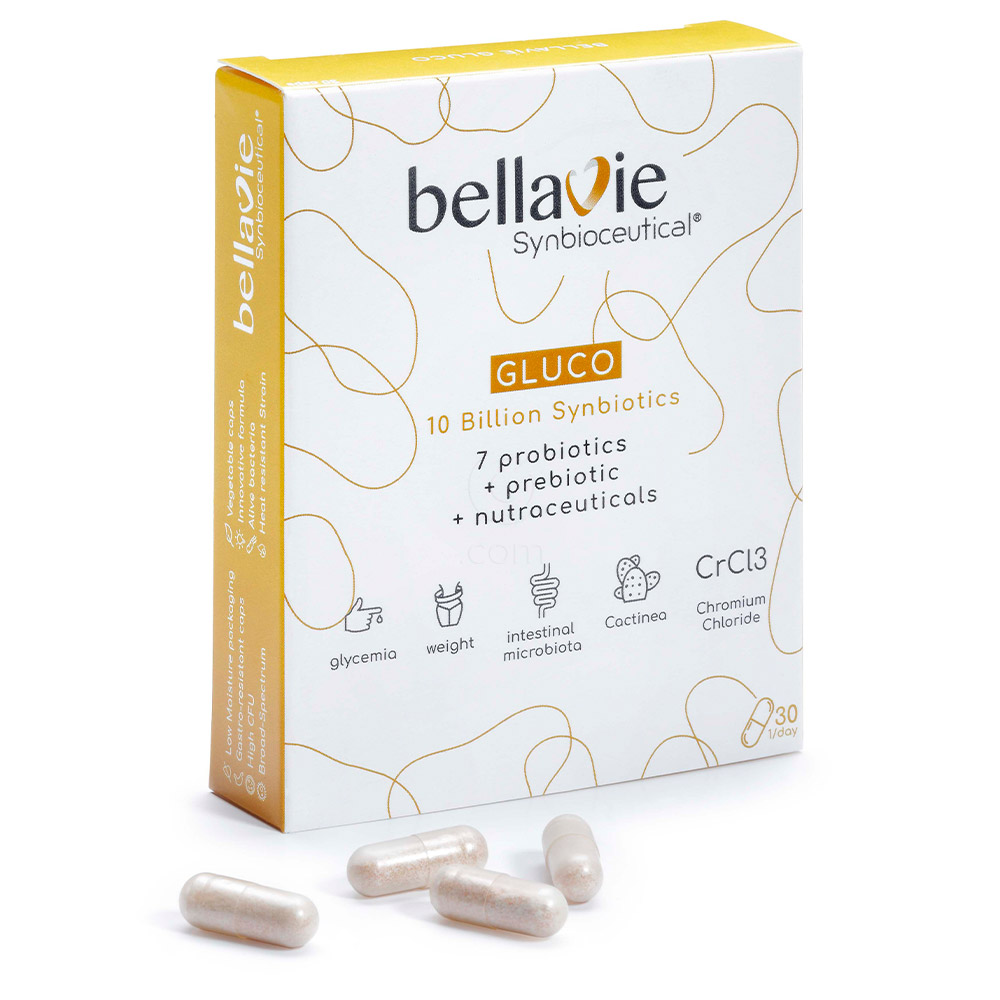 Bellavie Synbioceutical Gluco, kapsule (30 kapsul) | Lekarnar.com
