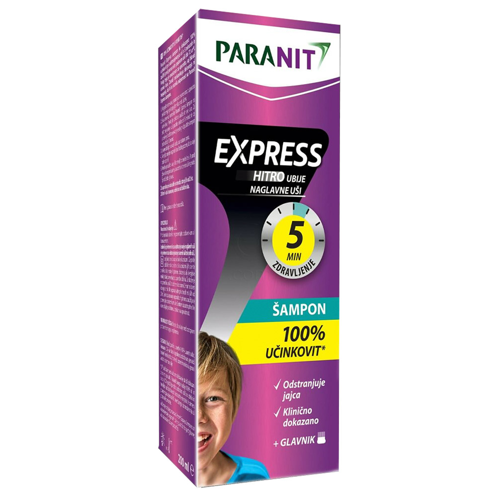 Paranit Express, šampon za odstranjevanje naglavnih uši in gnid (200 ml ...